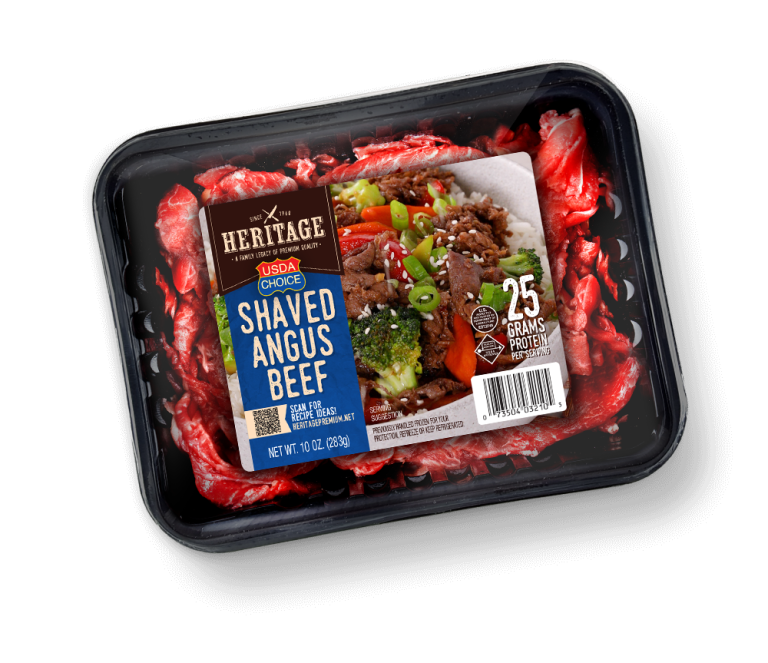 Heritage USDA Choice Shaved Angus Beef- 100% Quality Meat